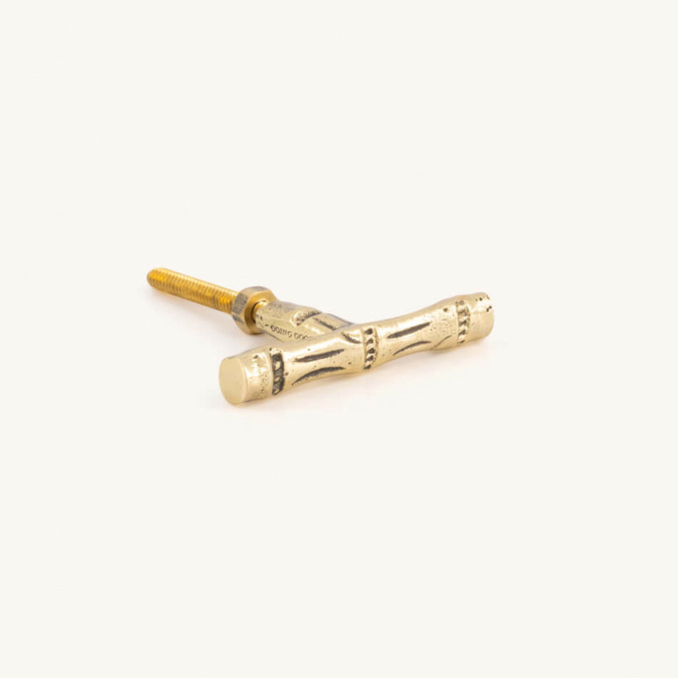 Antique gold coloured bamboo handle to decorate the house – ALF&mabi